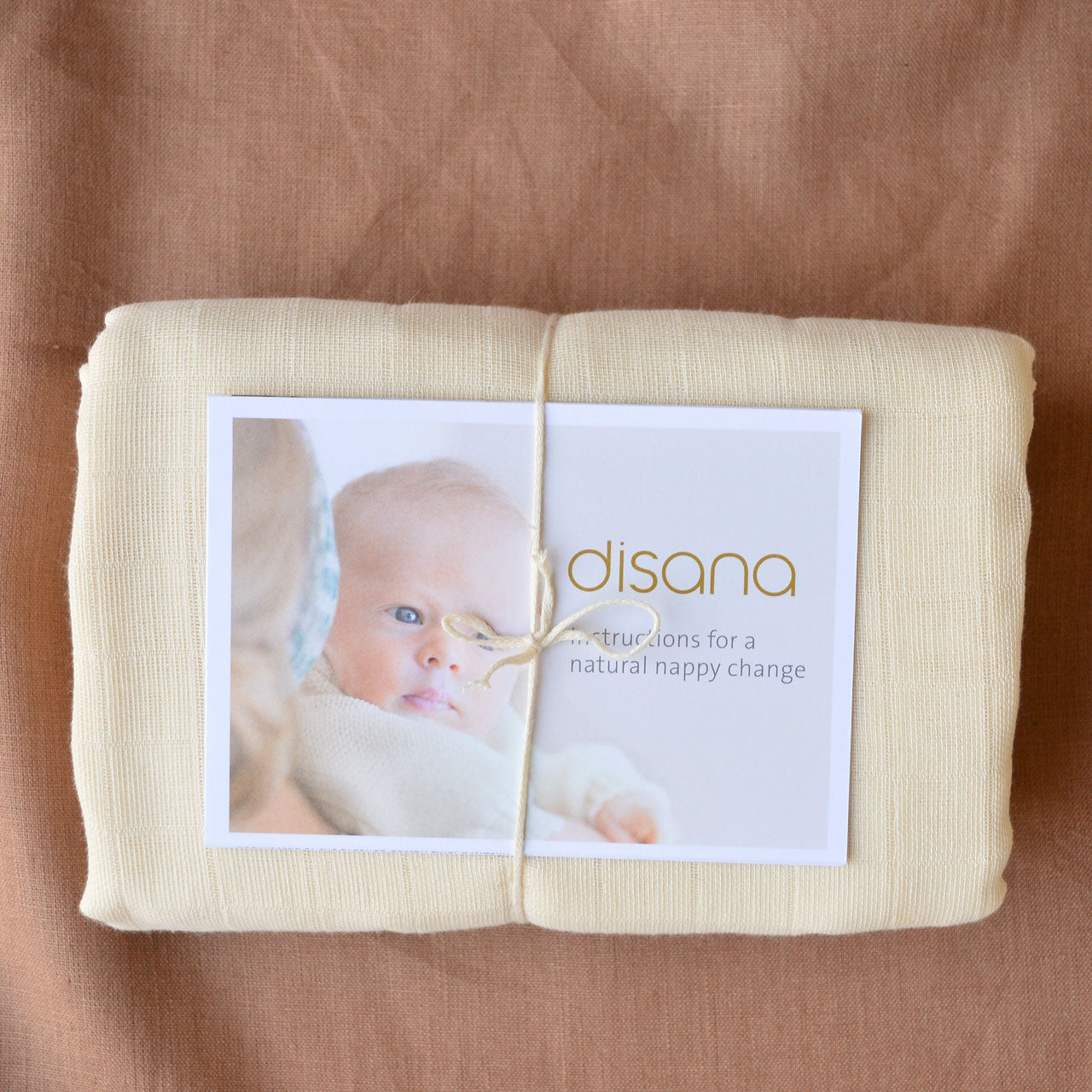 Nappy/Liners/Cloths in Organic Cotton Muslin by Disana from Woollykins