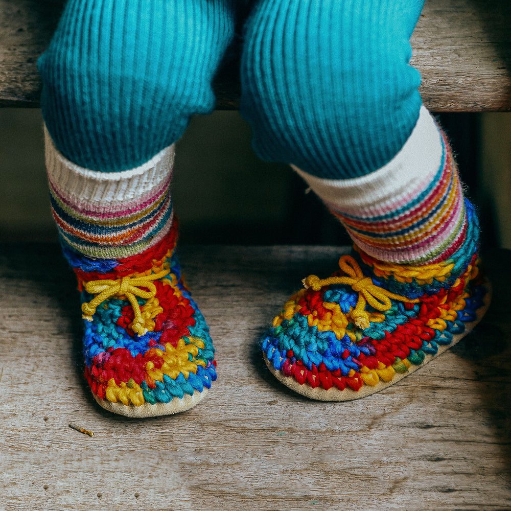 Kids, Toodler Wool Slippers & Baby Booties Australia - Woollykins